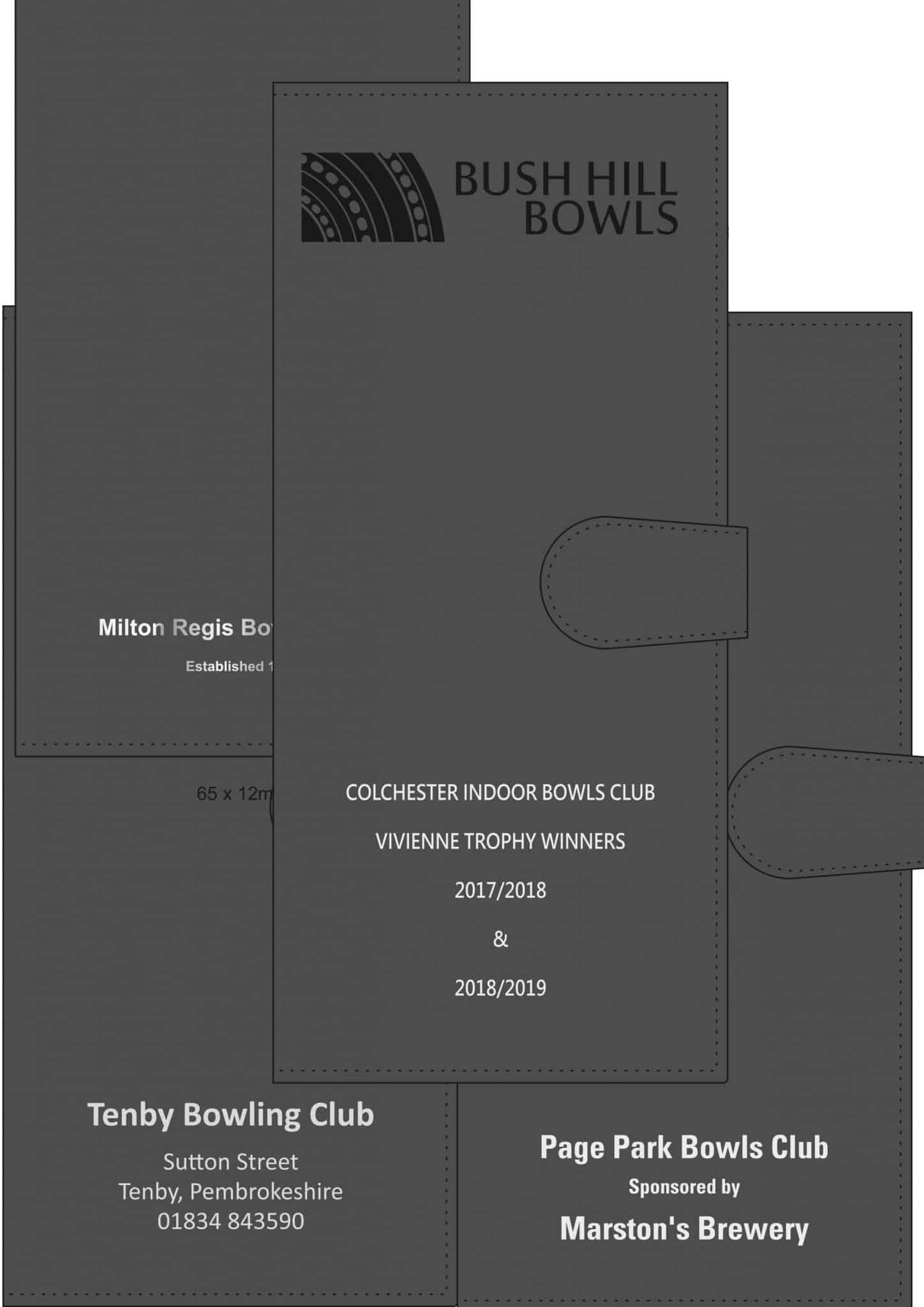 Bowls scorecards and holders